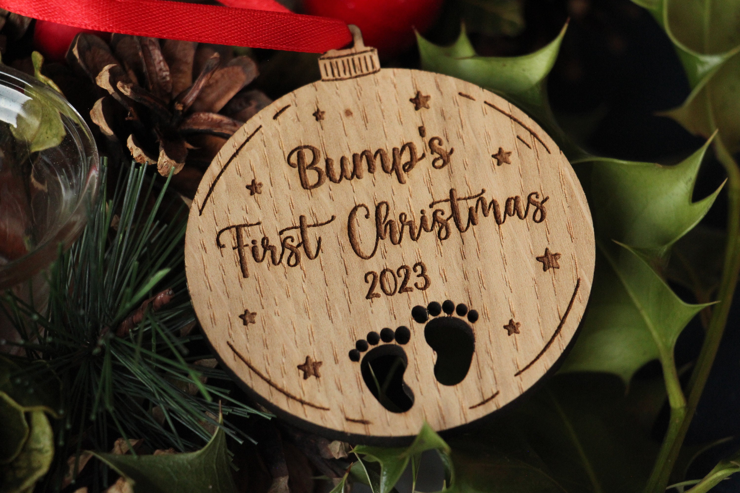 Baby Bump Christmas Ornament, Mummy to Be Gift, Bumps First Christmas ...