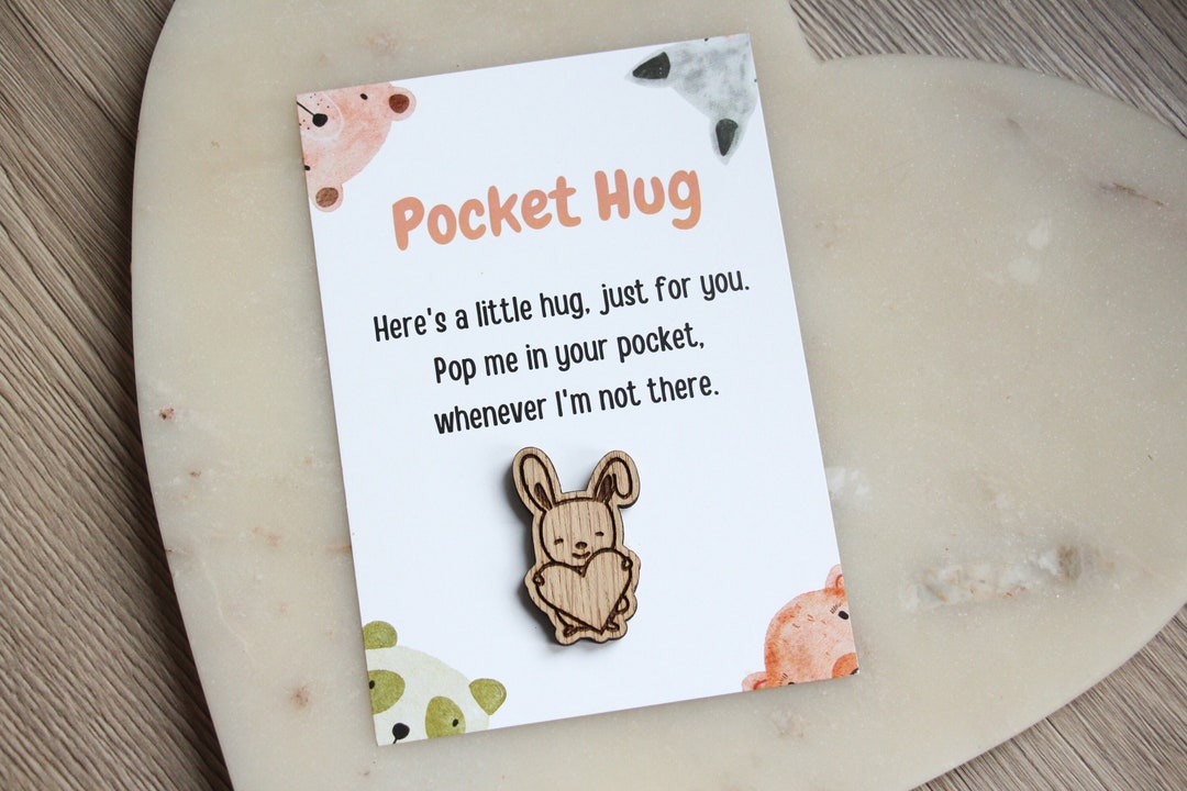 Little Pocket Hug Bunny Rabbit, Cute Gift for Child, Friend, Girl, Boy ...