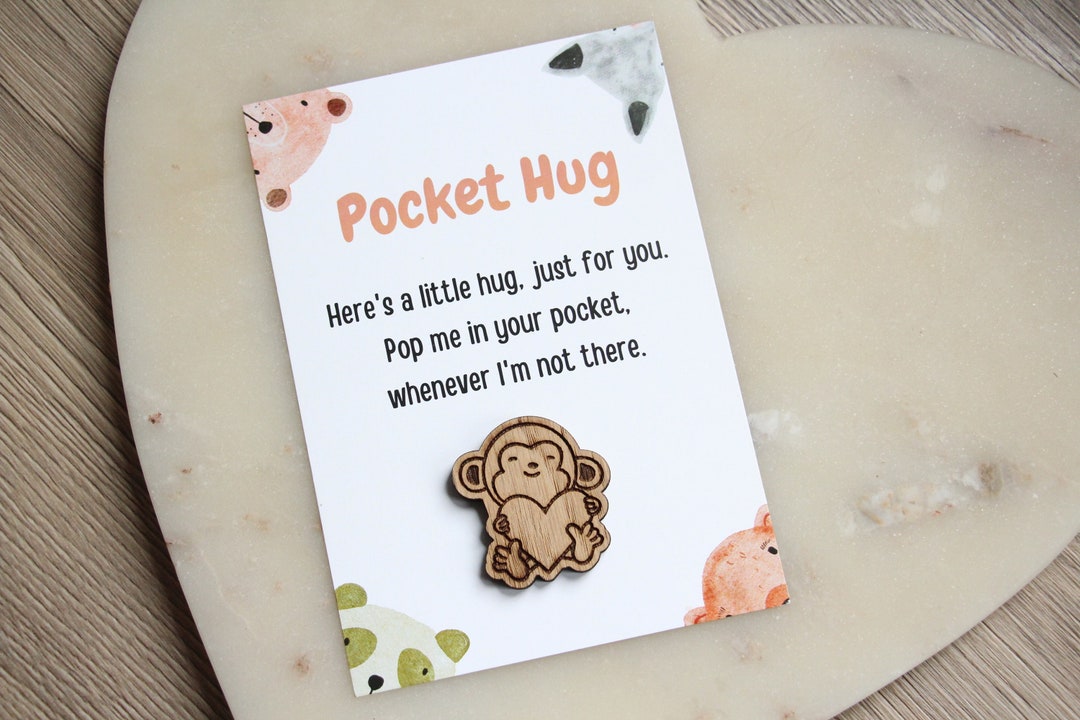 Little Pocket Hug Monkey Keepsake, Gift for Worried Child, Childs ...