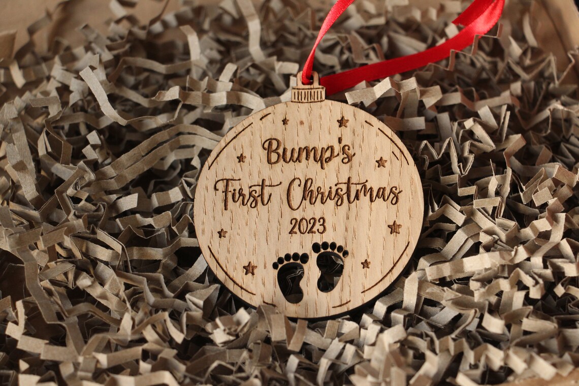 Baby Bump Christmas Ornament, Mummy to Be Gift, Bumps First Christmas ...
