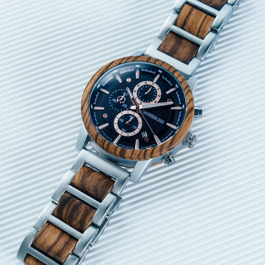 Custom Wood Watch for Men, Engraved Timepiece,stylish Personalized Gift ...