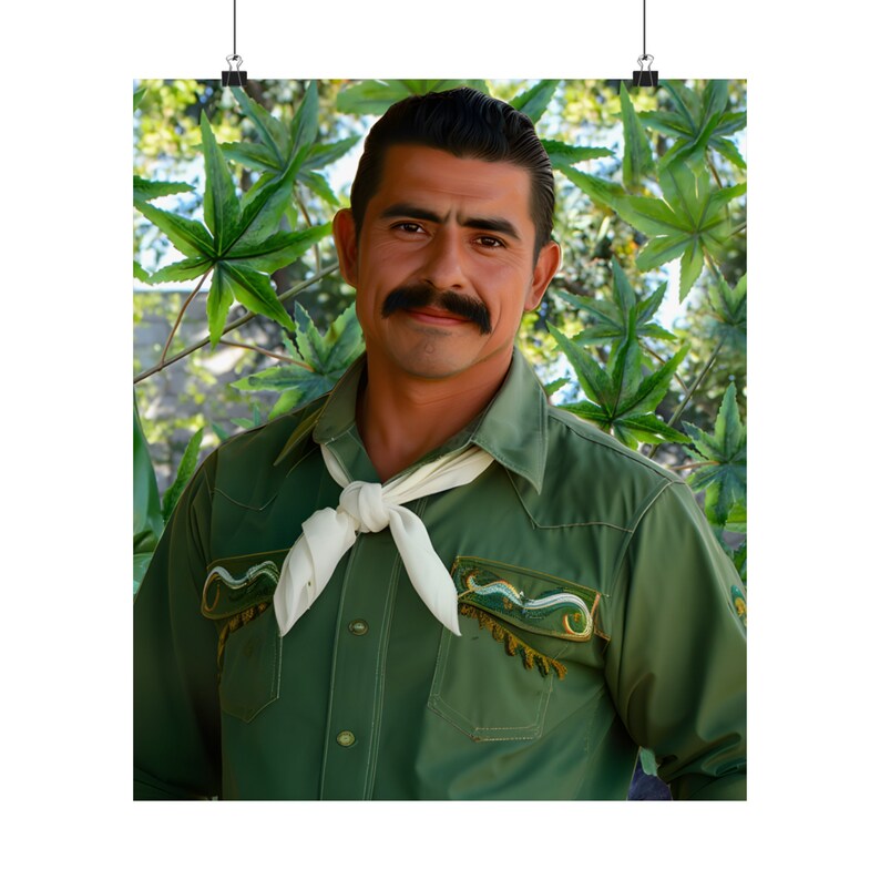 Jesus Malverde Beloved Outlaw Saint Wall Art, Jesus Malverde Poster ...