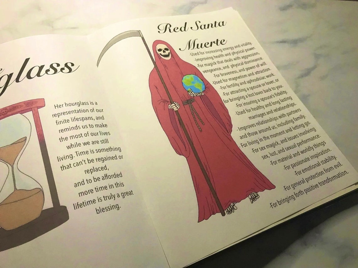 Bundle 3 Pages La Santa Muerte Printable Pages Santisima - Etsy