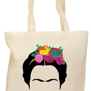 Frida Kahlo Tote Bag, Frida Kahlo Bag, Art Lovers Gift, Briedsmaid Tote Bag, Beach Canvas Bag ...