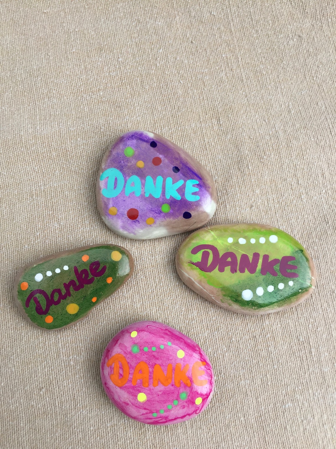 Bemalte Steine Danke Dankeschön Mitbringsel Geschenk | Etsy