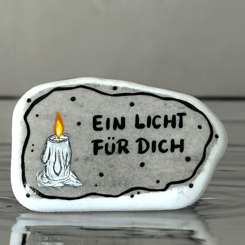 Bemalte trauersteine - Etsy.de