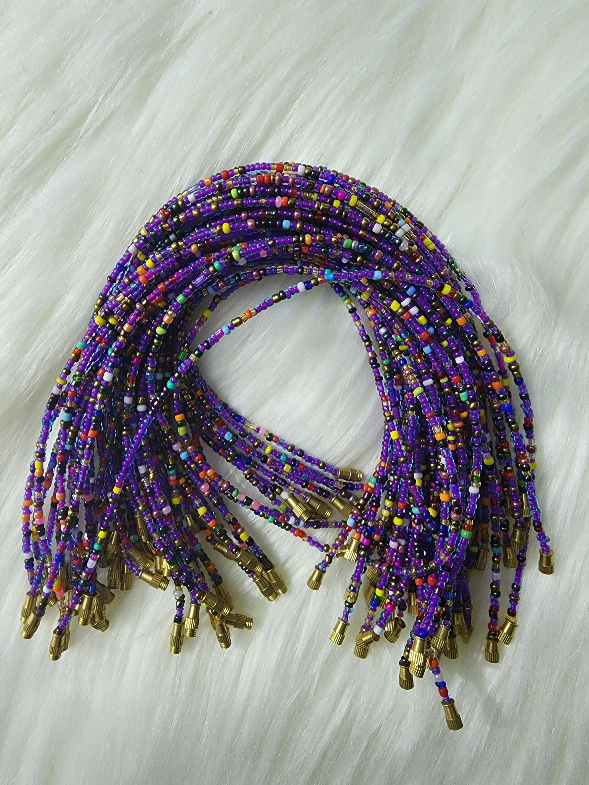 African Ankle Beads, Multicolor Ankle Beads, African Beads, Maasaï ...
