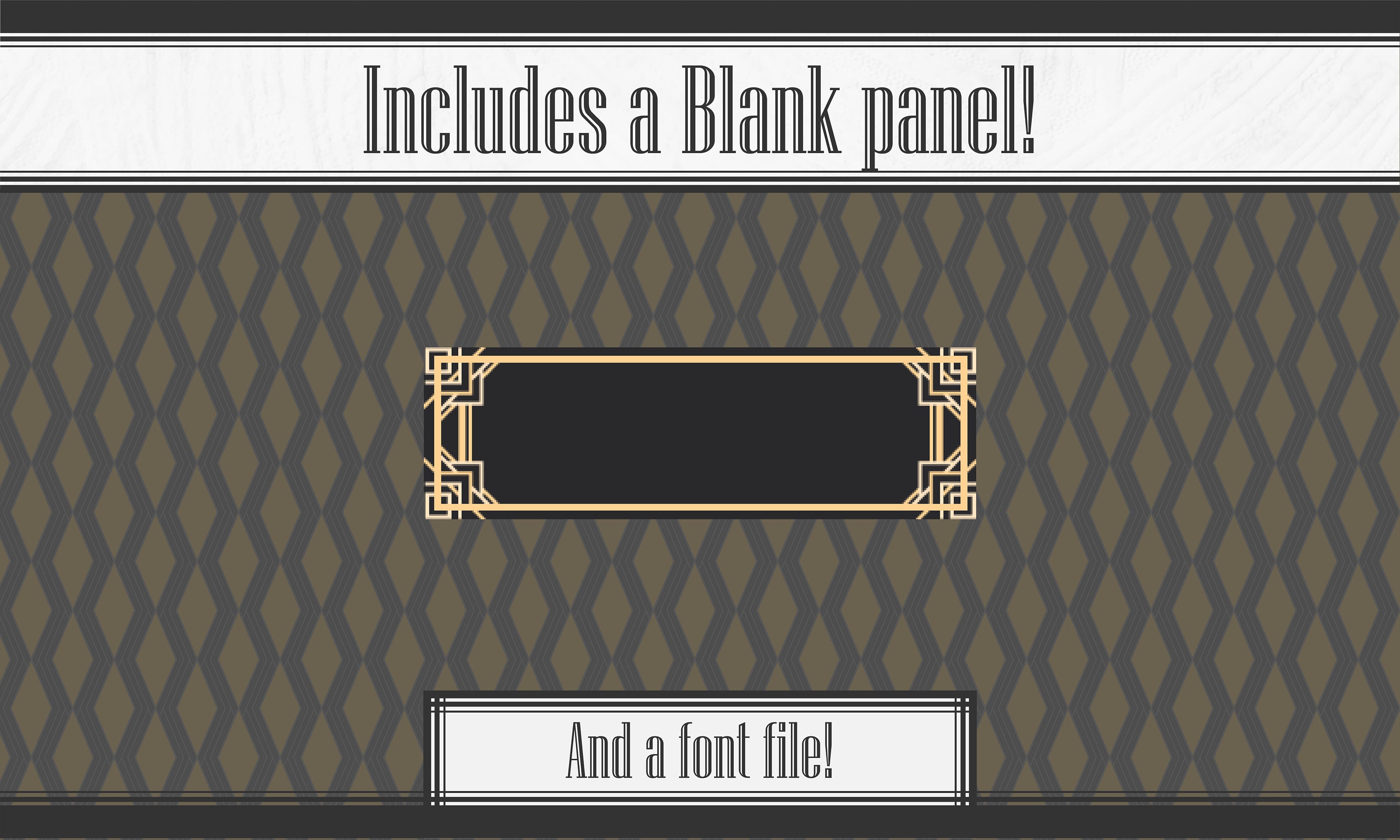 Art Deco Twitch Panels 30 Twitch Panels Twitch Panels Pack Streaming ...