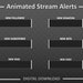 Twitch Animated Alerts Animated Stream Alert Pack Minimalistic Alerts ...