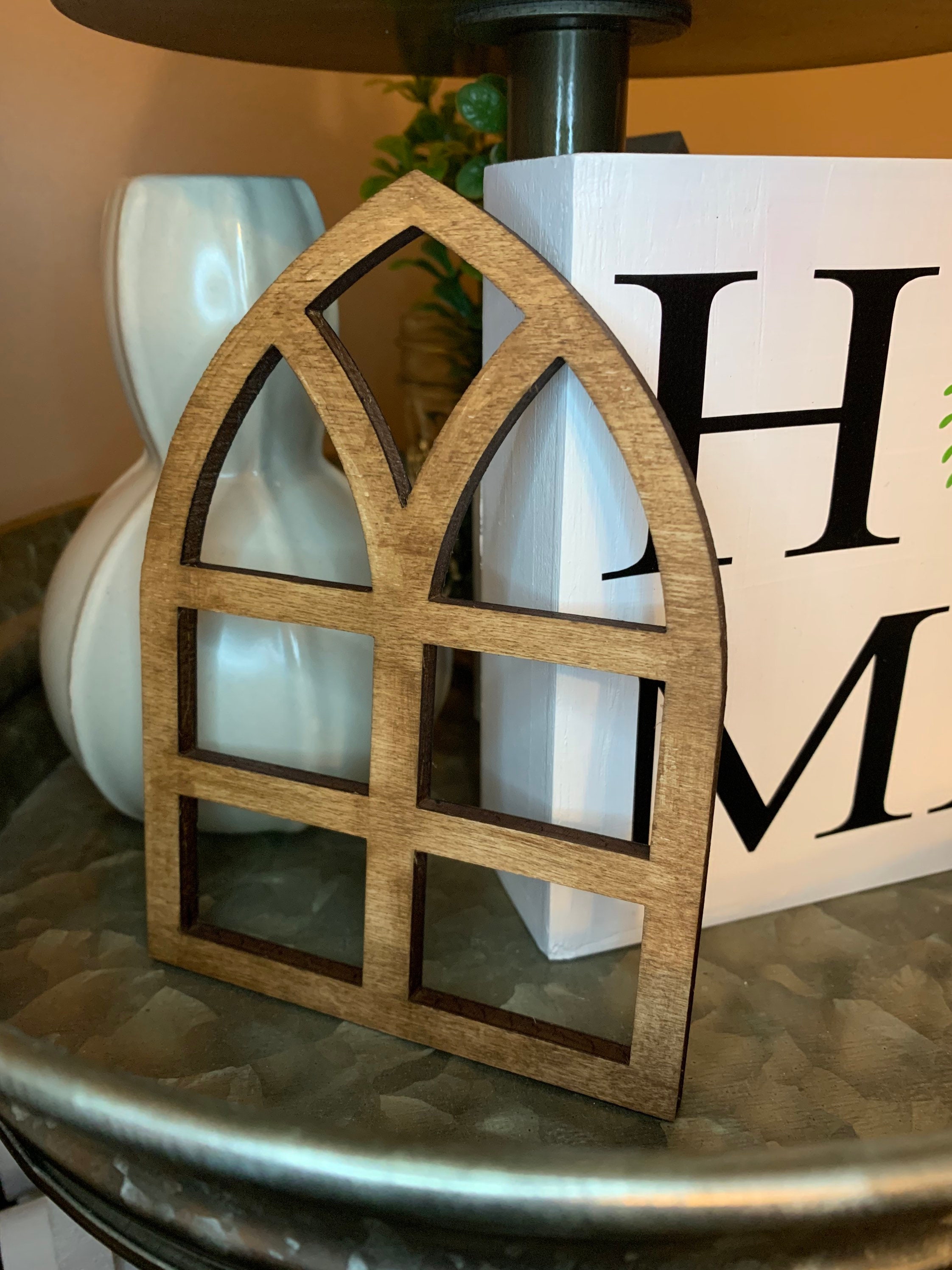 Farmhouse Window Tiered Tray Decor Tiered Tray Decorations | Etsy