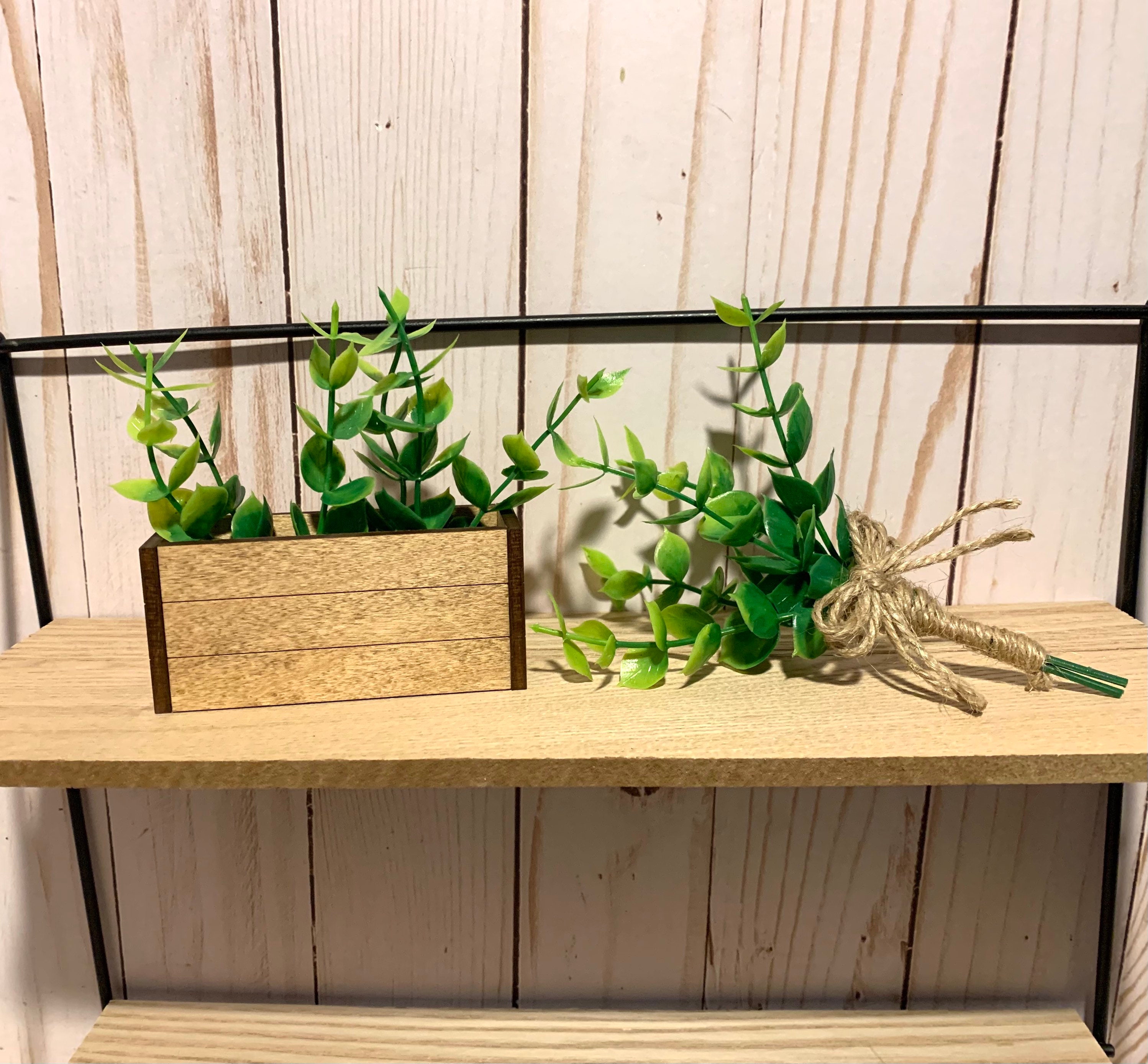 Mini Flower Box Floral Arrangement for Tiered Tray | Etsy