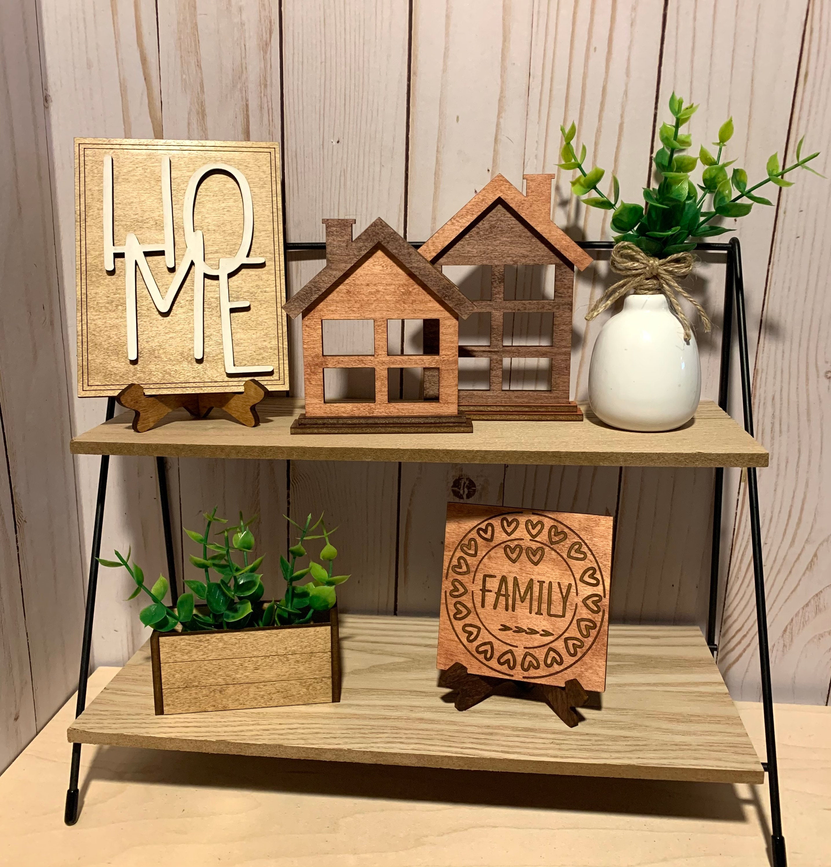 Mini Flower Box Floral Arrangement for Tiered Tray | Etsy