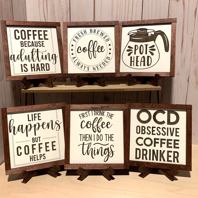 Wood Coffee Sign - Etsy