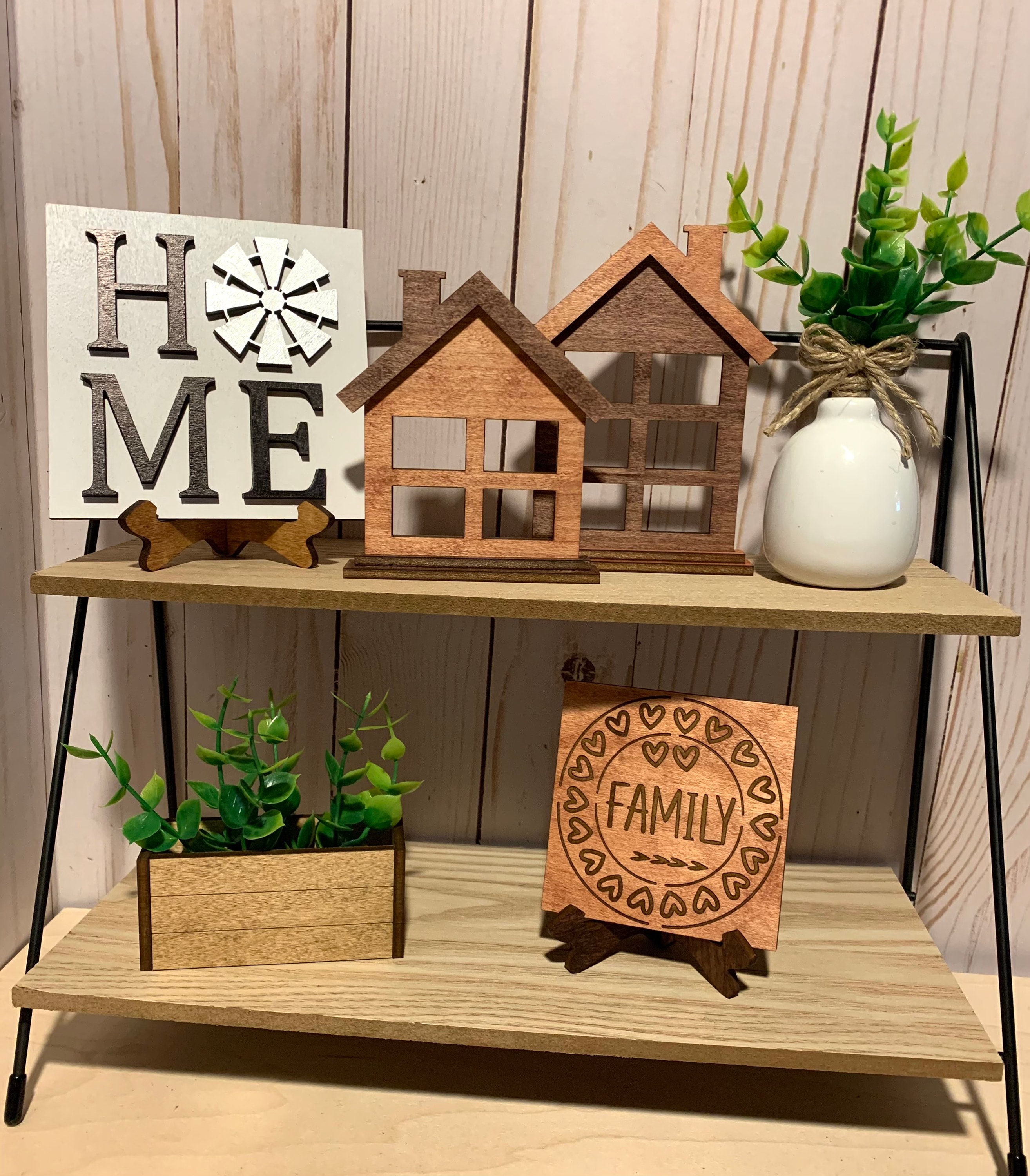 Mini Flower Box Floral Arrangement for Tiered Tray | Etsy