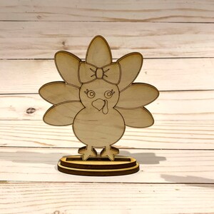 Kids Turkey Craft Kit, Color Your Own Turkey Kit, Turkey Place Setting ...