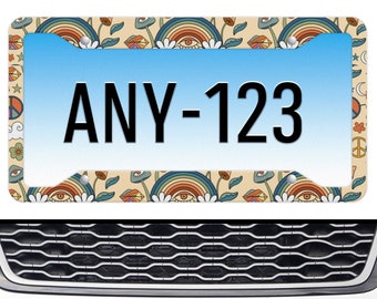 Hippie License Plate Decor - Etsy