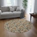 Cottagecore Flower Meadow Round Rug, Floral Round Area Rug Wildflowers ...