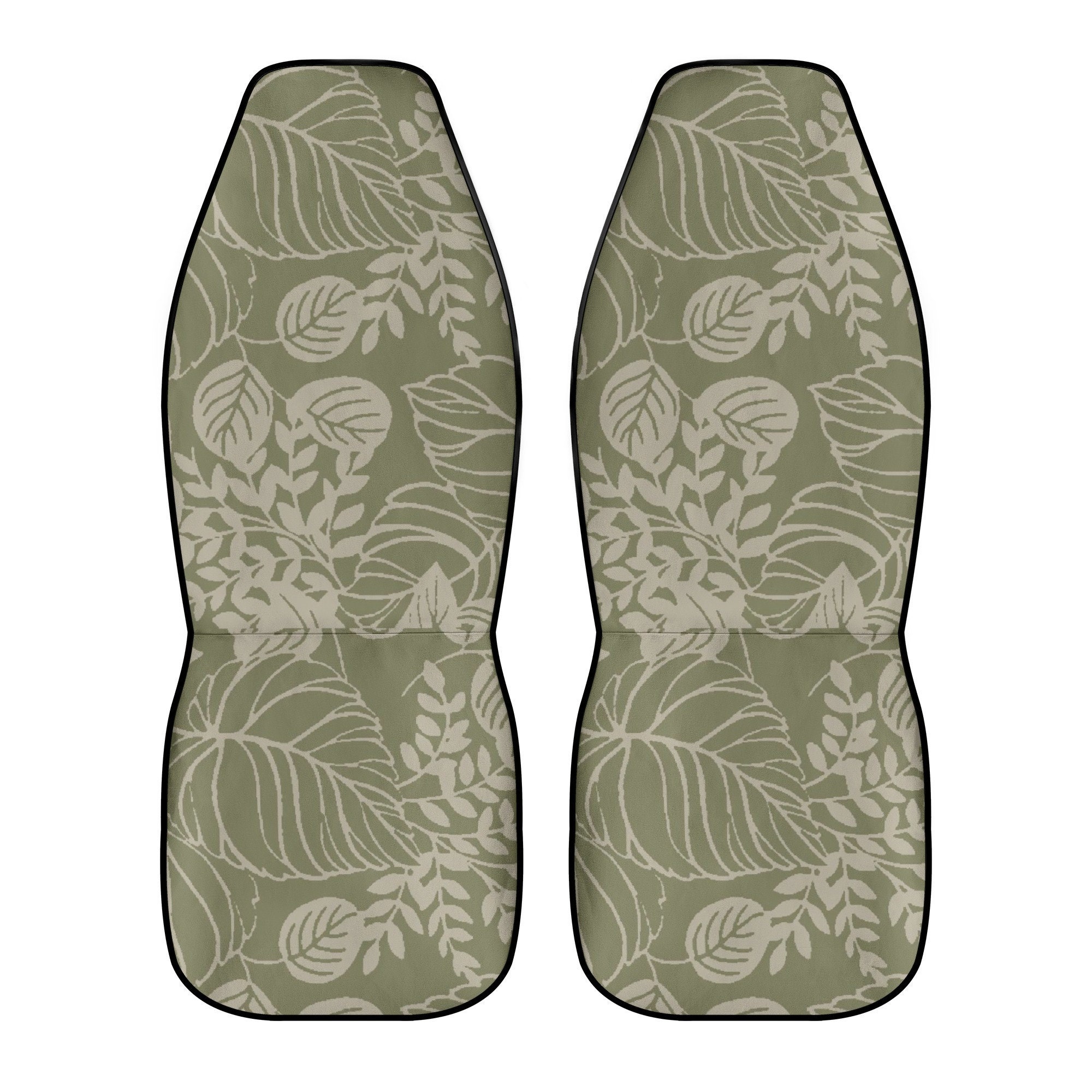 Boho Sage Seat Cover for Car, Botanical Green Car Seat Covers for ...