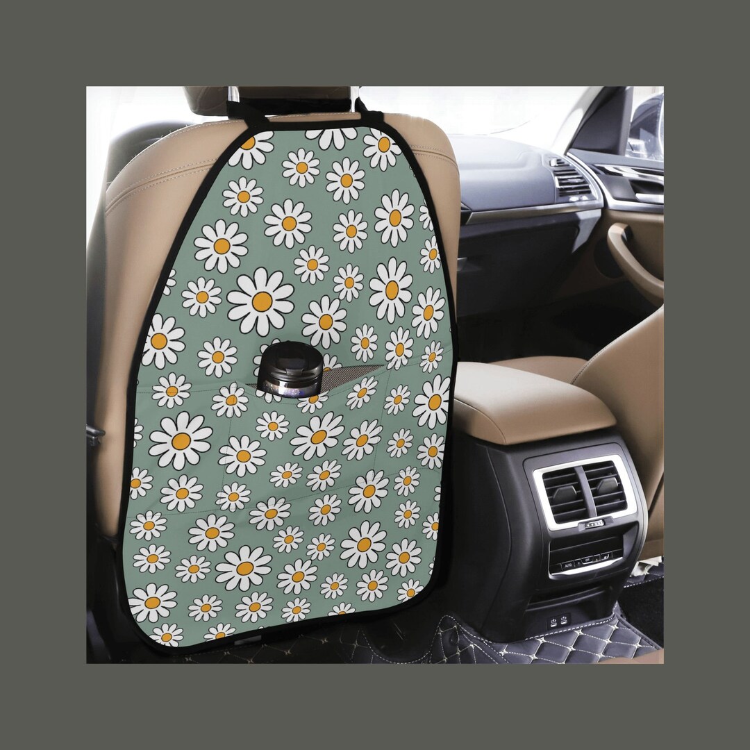 Daisy Sage Kick Mat for Car Seatback Protection Waterproof Car Seat ...