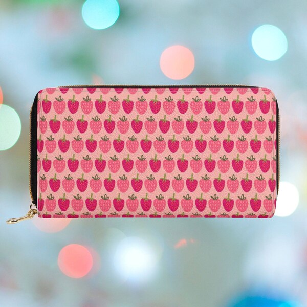 Strawberry Wallet - Etsy