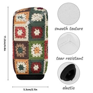 Granny Squares Shift Knob Cover for Women, Faux Crochet Car Shifter ...