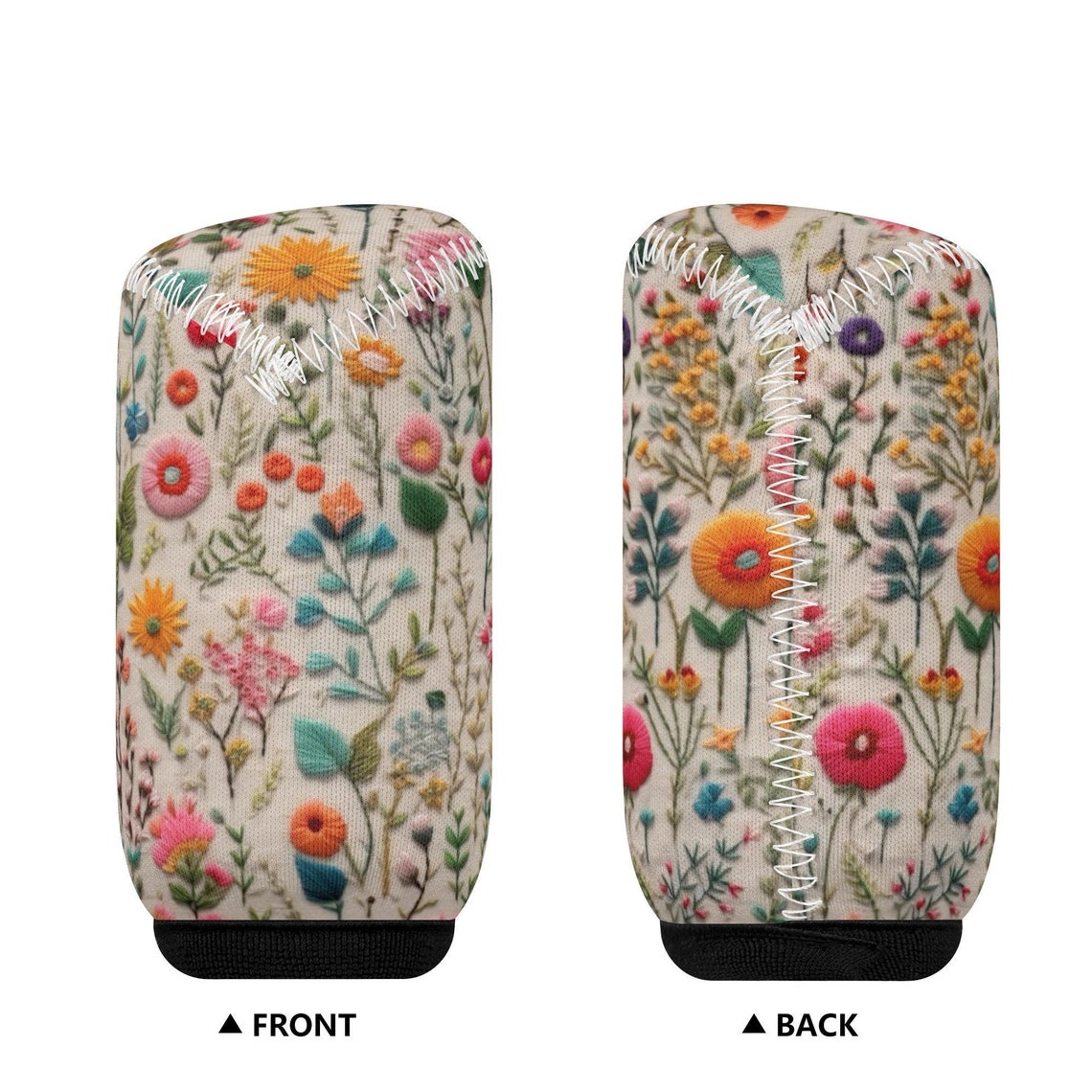 Tiny Wildflowers Shift Knob Cover, Boho Floral Car Shifter Gear Cover ...
