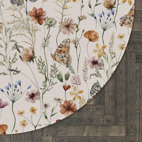 Round Boho Rug - Etsy