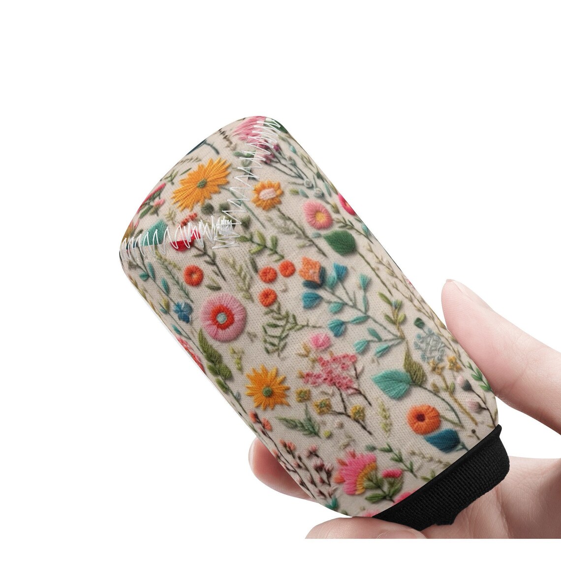 Tiny Wildflowers Shift Knob Cover, Boho Floral Car Shifter Gear Cover ...