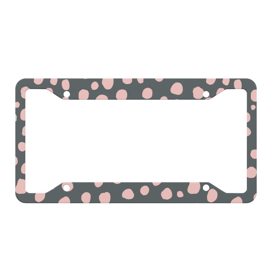 Pink Cheetah License Plate Frame Cute Number Plate Frames Car Decor ...