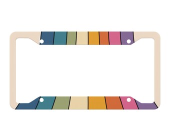 Colorful Abstract Paint Pattern Auto License Plate Frame - Etsy