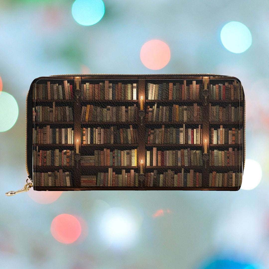 Bookish Wallet for Women, Bookcore Zipper Wallet, Reading Clutch Wallet ...
