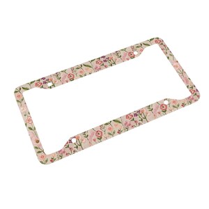 Blush Spring License Plate Frame Cute Number Plate Frames Pink Floral ...