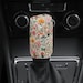 Tiny Wildflowers Shift Knob Cover, Boho Floral Car Shifter Gear Cover ...
