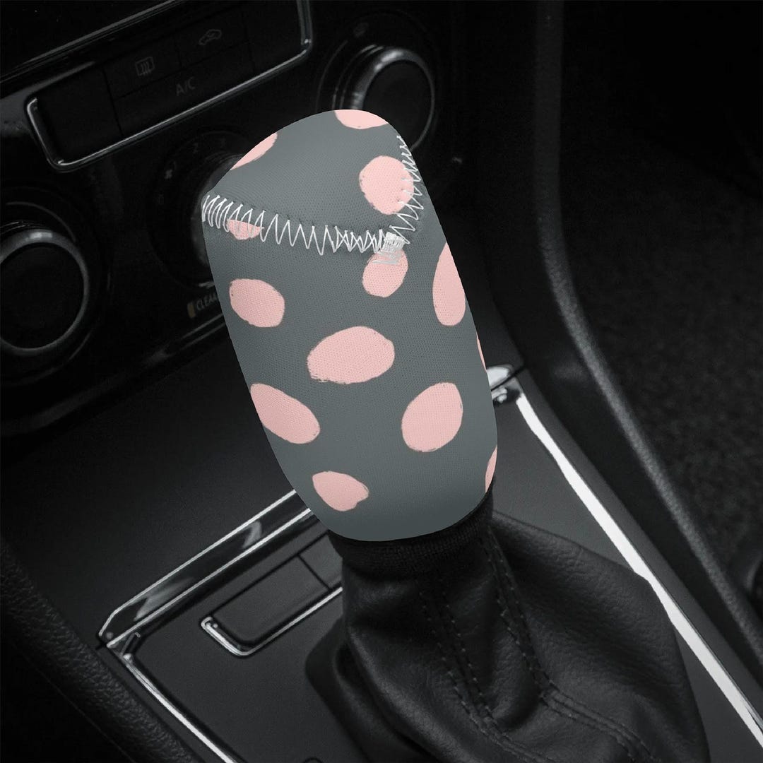 Pink Cheetah Shift Knob Cover for Women Pink Animal Print Shifter Gear ...