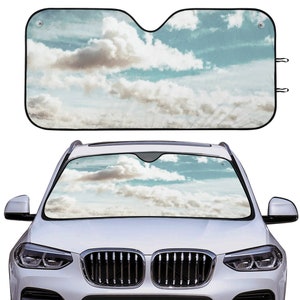 Sky & Cloud Windshield Sun Shade, Windshield Sunshade Oil Painting ...