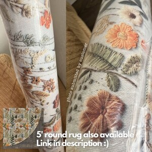 Cottagecore Flower Meadow Rug, Floral Area Rug, Cottagecore Floor Mat ...