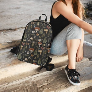 Cottagecore Mushroom Backpack, Witchy Computer Backpack, Cute Backpack ...