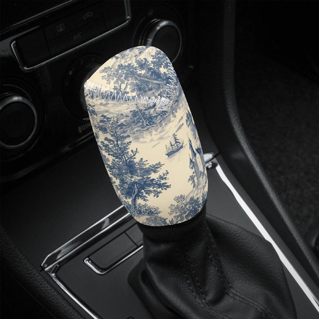 Toile Castle Shift Knob Cover for Women French Country Shifter Gear ...