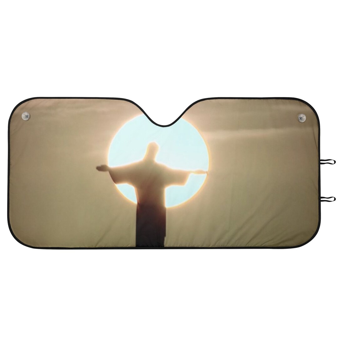 Jesus Car Sun Shade, Windshield Sunshade Christian, Sun Shade for Car ...