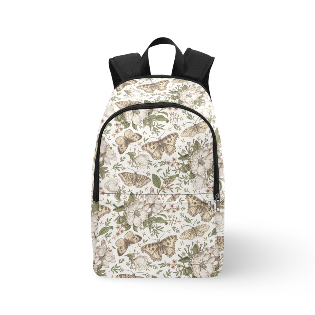 Wildflower Moth Backpack, Computer Backpack, Cute Backpack, Backpack ...