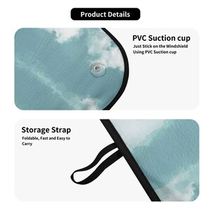 Sky & Cloud Windshield Sun Shade, Windshield Sunshade Oil Painting ...