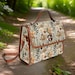 Cottagecore Flower Meadow Satchel Bag, Cute Handbag Vegan, Canvas ...