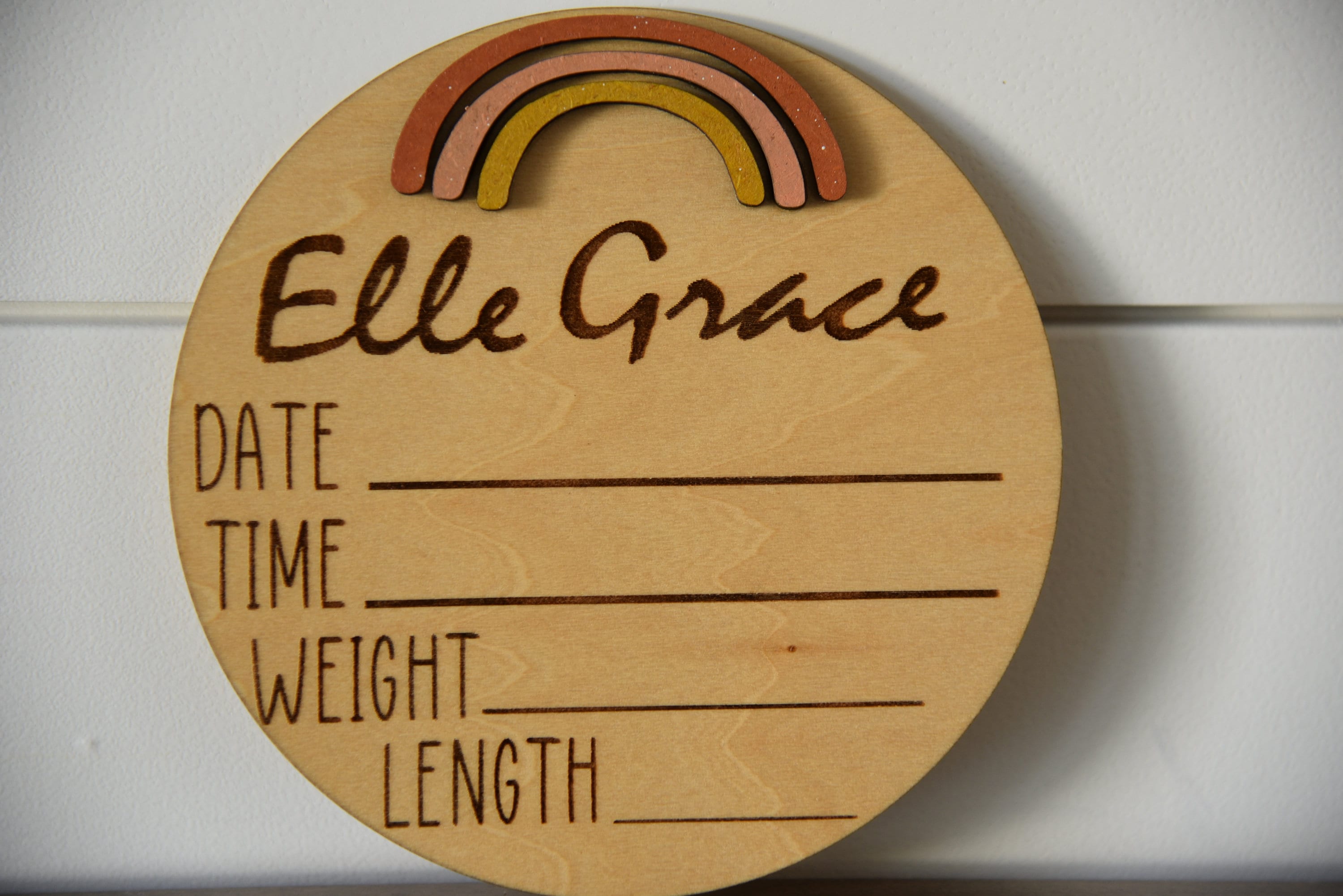 Newborn Baby Sign, Rainbow Baby Sign, Newborn Stat Sign - Etsy