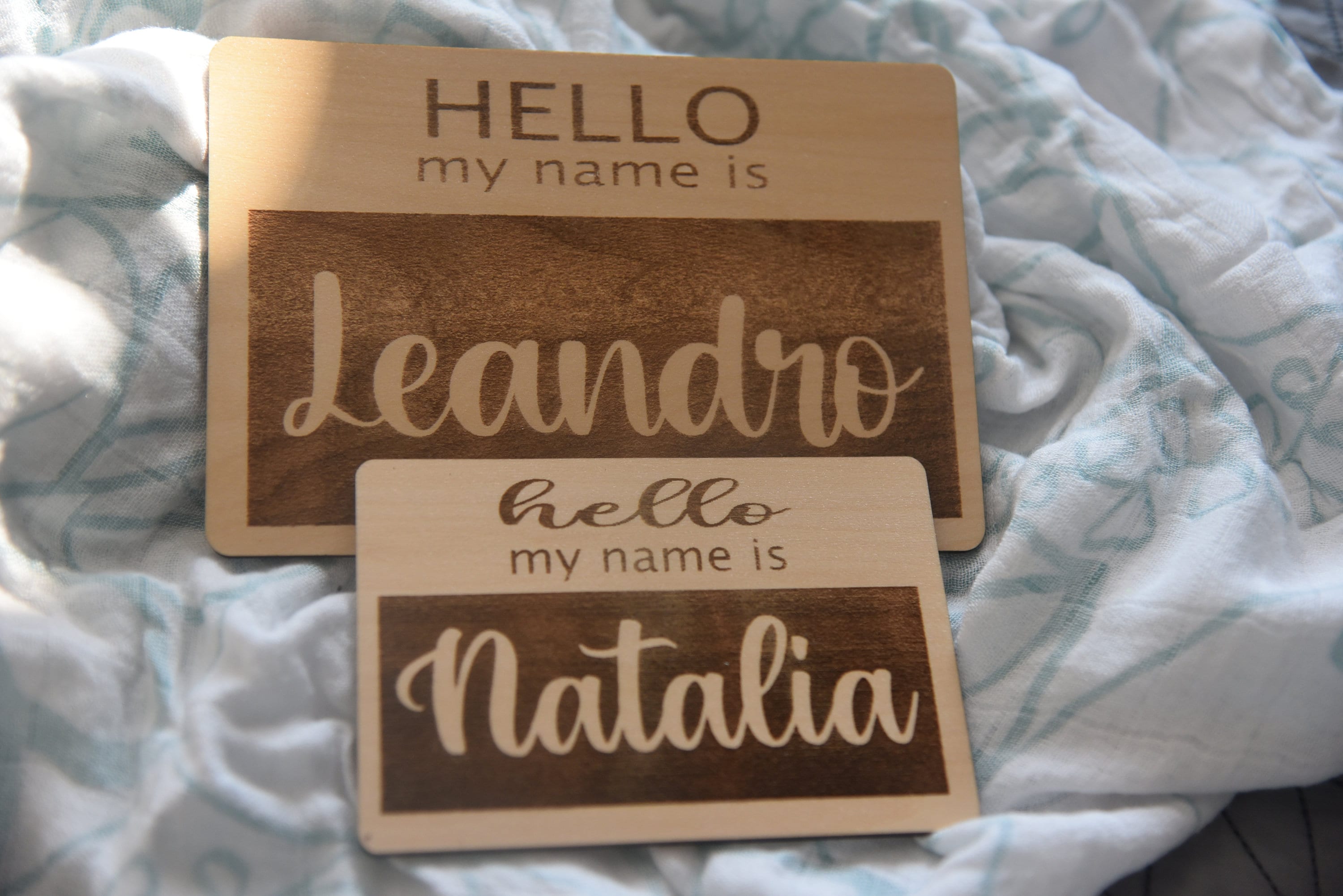 Hello My Name is Sign Newborn Announcement Sign - Etsy