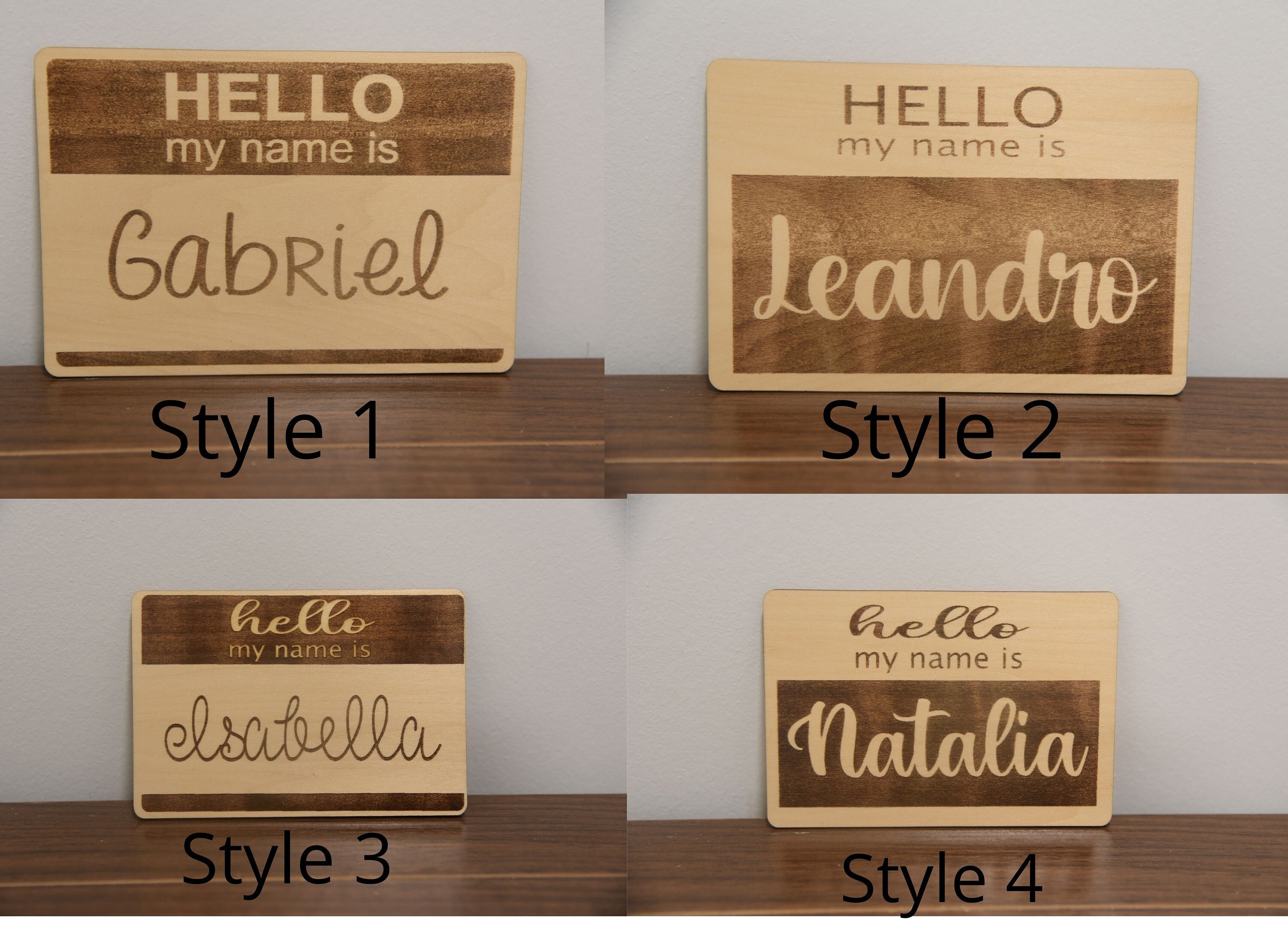 Hello My Name is Sign Newborn Announcement Sign - Etsy