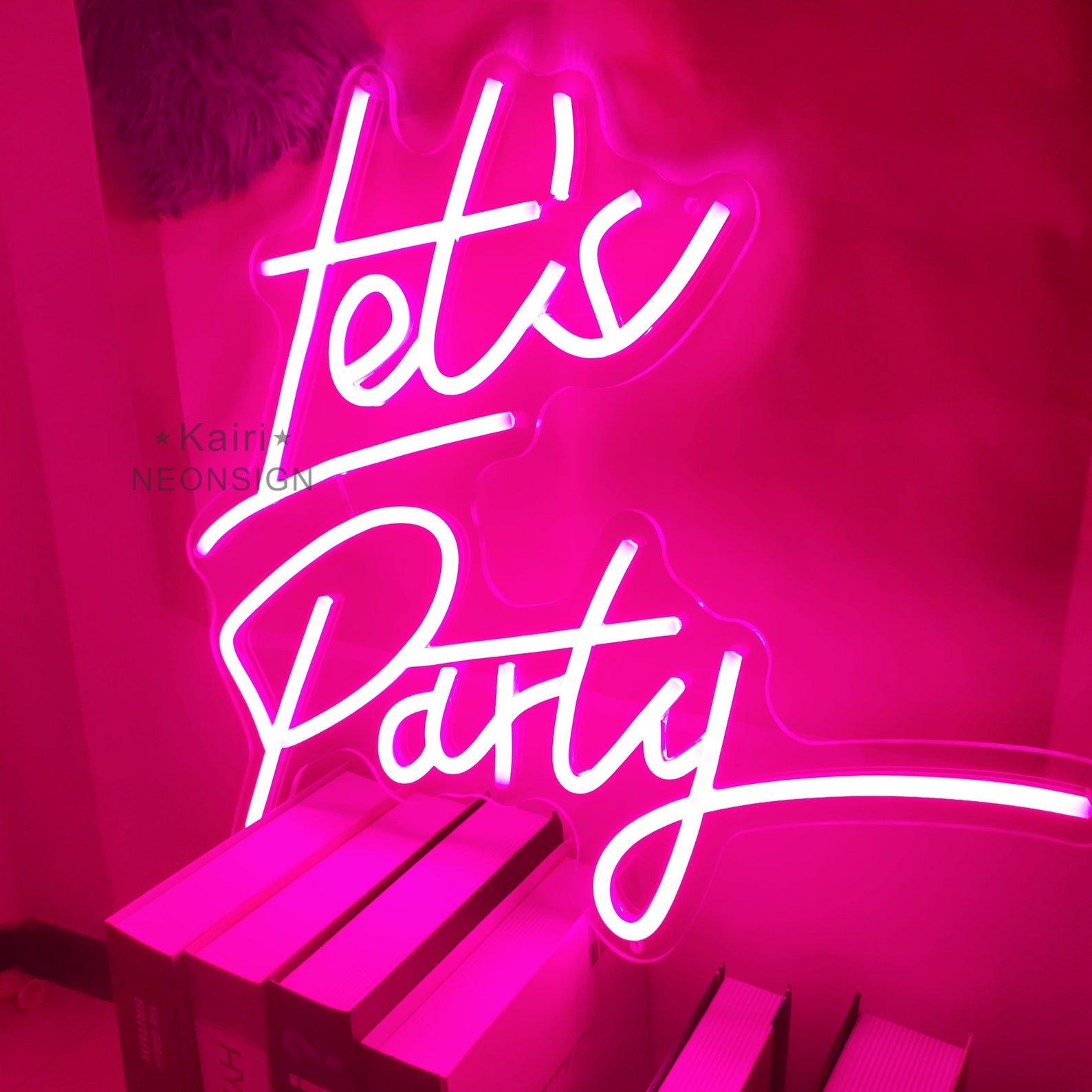 Lets Party Custom Neon Signs Decoration Wall Hanging Gift | Etsy