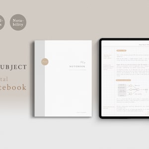 Ultimate Minimalist Digital Notebook for Goodnotes, Notability, Dot ...