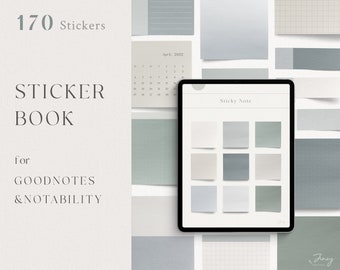 Digital Planner Stickers Set Minimal Neutral Color Sticky - Etsy