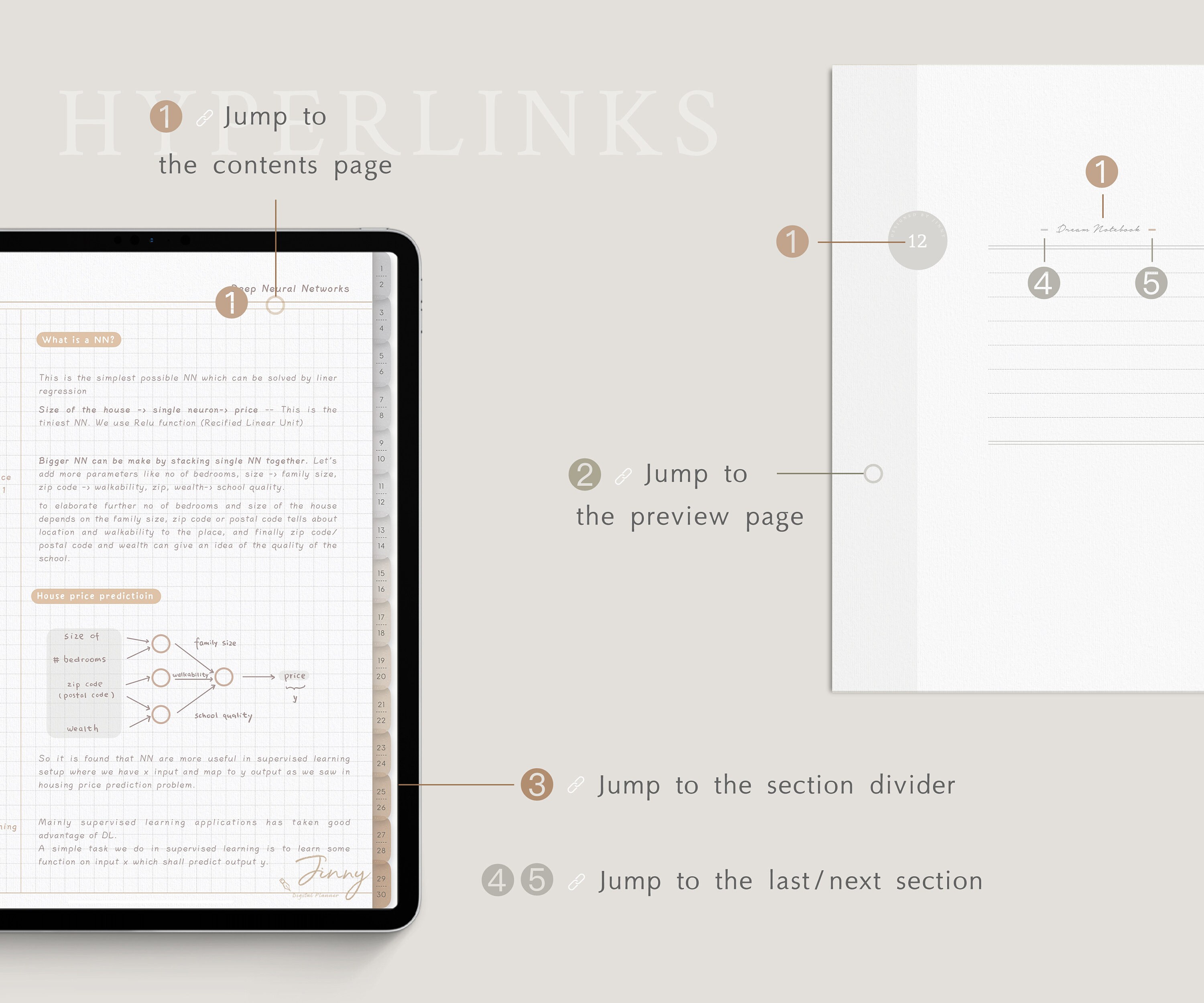 Digital Notebook - 30 Subjects, for Goodnotes and Notability, Cornell ...