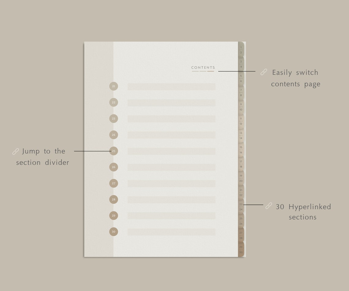 Digital Notebook Cream Beige Color Goodnotes Notability - Etsy